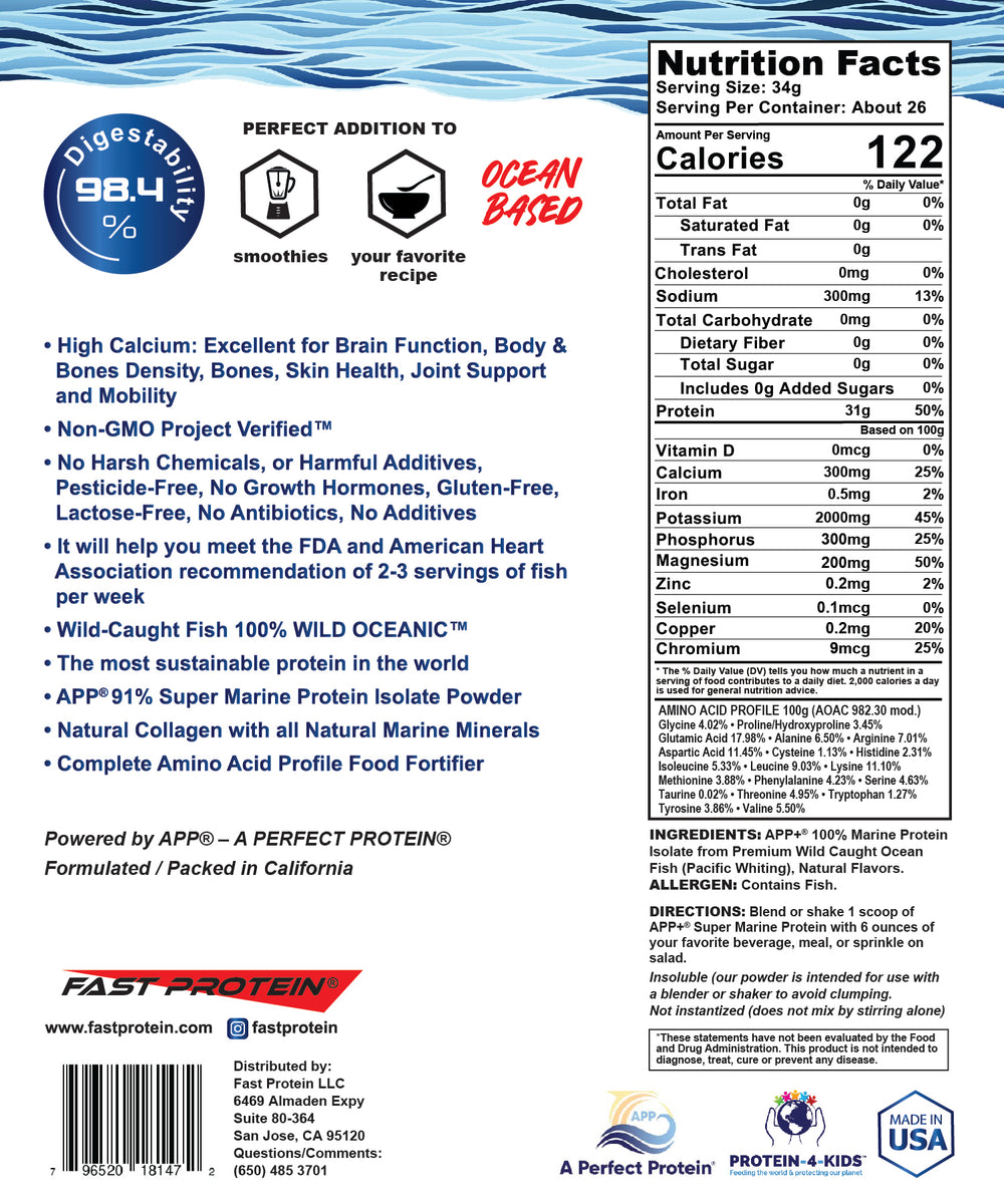 Fish Protein Isolate + Collagen Protein + Minerals | 100% Wild Caught